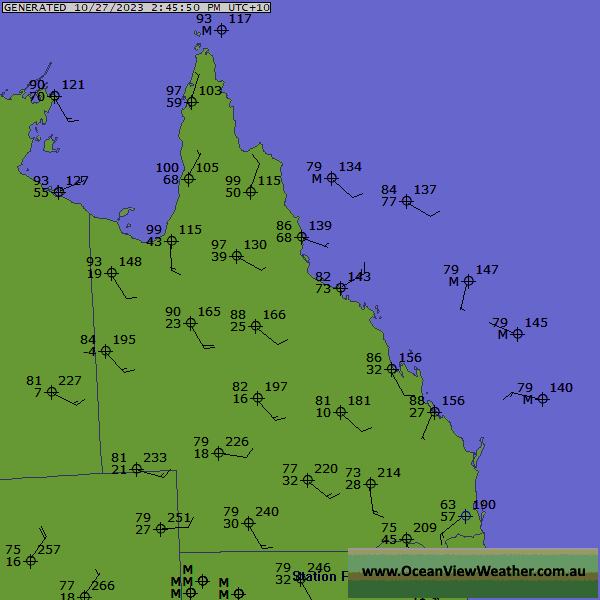 OceanViewWeather - Queensland Current Conditions - GFS Forecast Charts ...